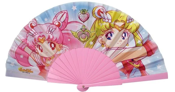 ABYstyle Sailor Moon Hand Fan 42cm - Sailor Moon & Chibi Moon - Vēdeklis