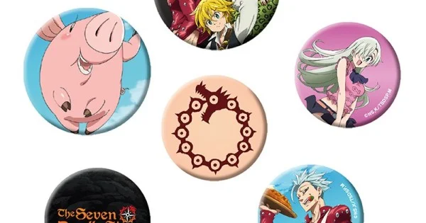 ABYstyle The Seven Deadly Sins Pin Badge Pack (6 pcs.) - Mix